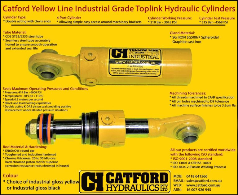 Top Link Three Point Linkage Hydraulic Cylinders: Get A Price Online Now