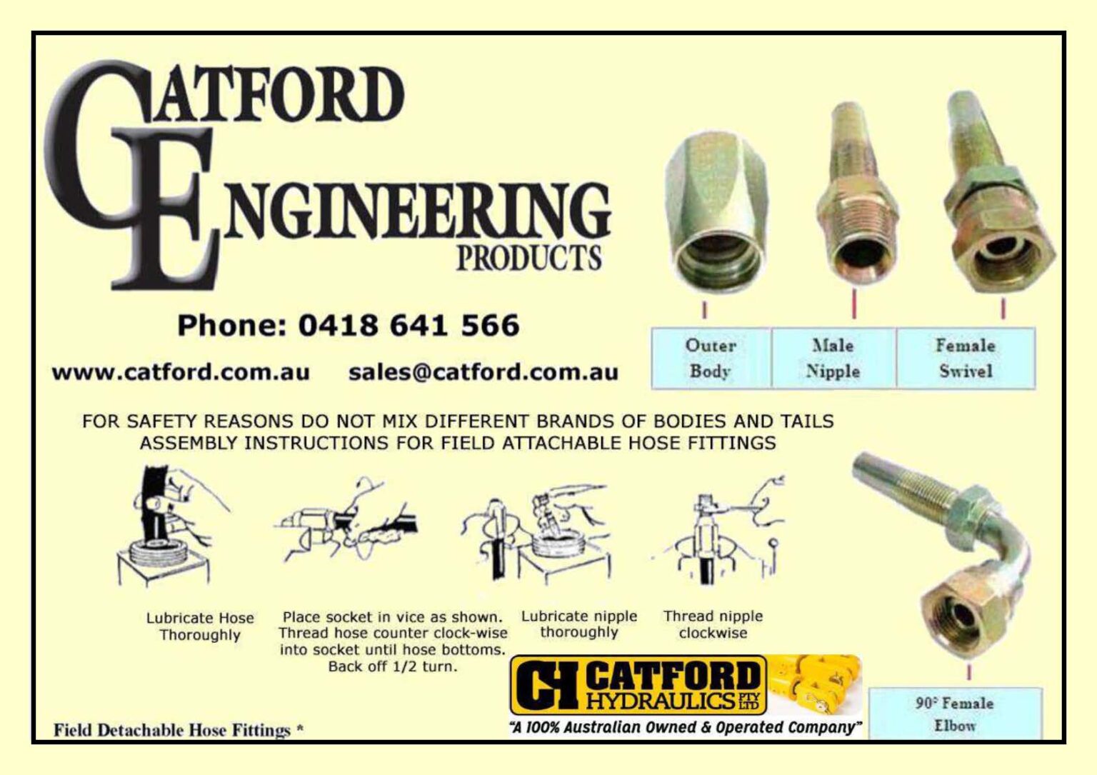 Reusable Fittings with Shells - Catford Engineering