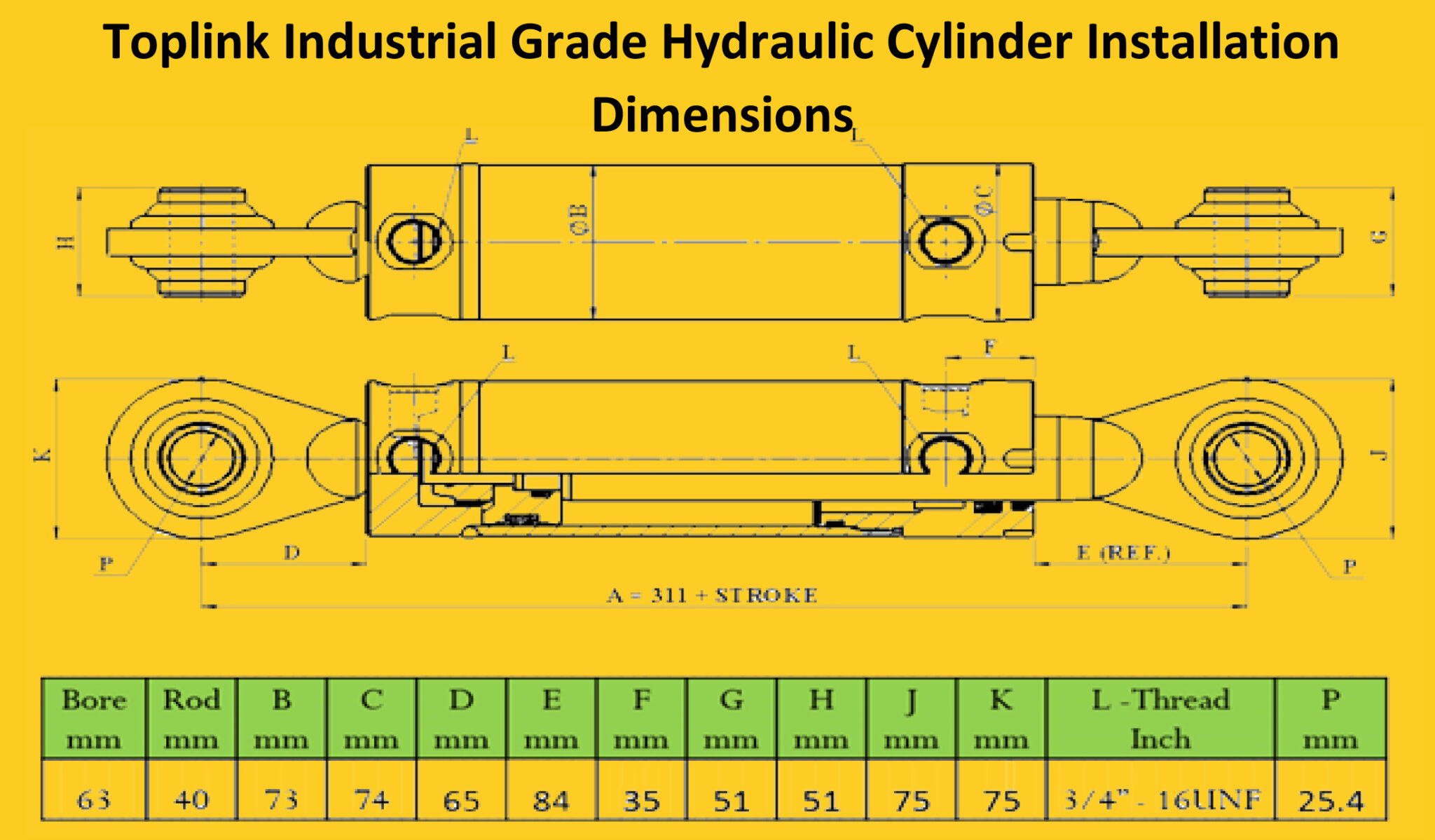 Top Link Three Point Linkage Hydraulic Cylinders: Get A Price Online Now