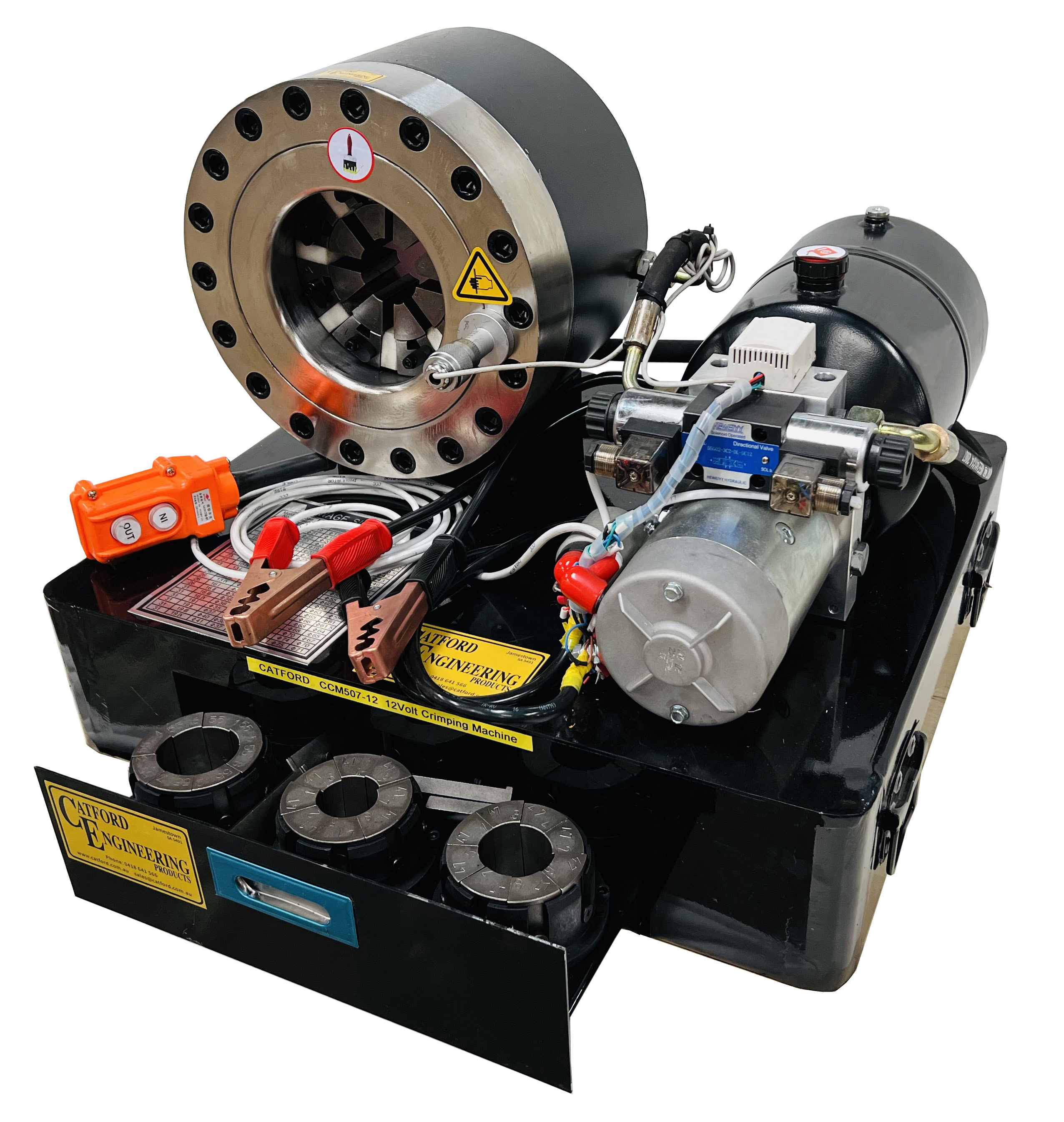 Hose Crimping Machines 240V, 12V, Hand Pump - Catford Engineering